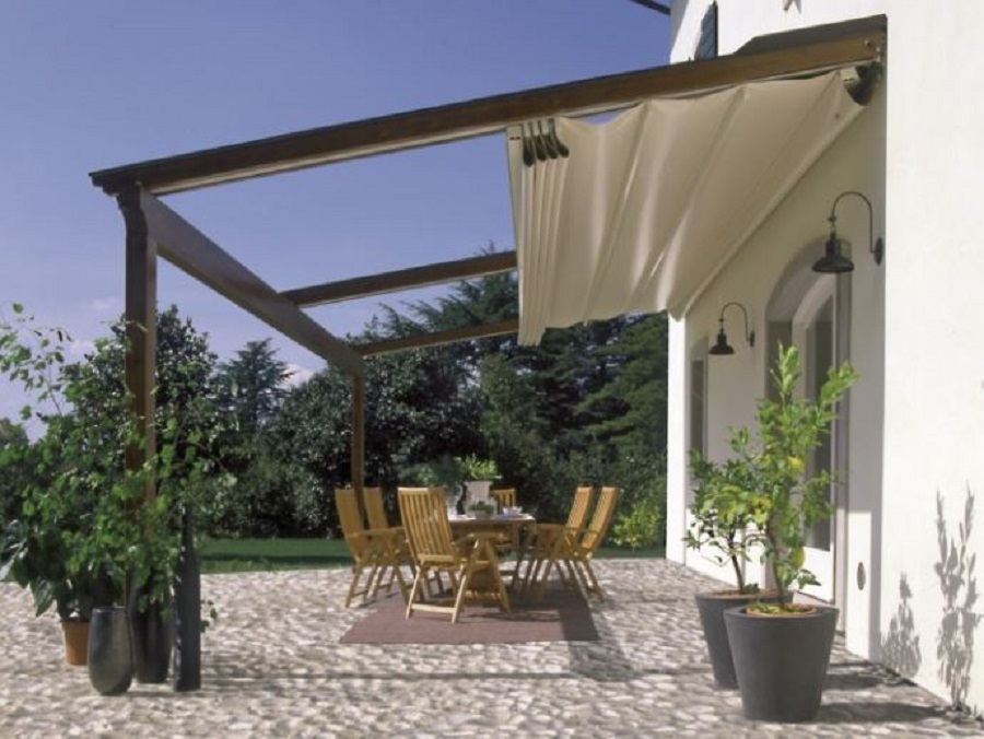 Pergolati in legno per terrazzi,autoportanti e addossati