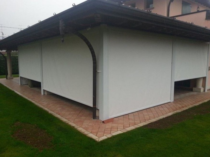 Tende antivento e antipioggia invernali trasparenti in pvc