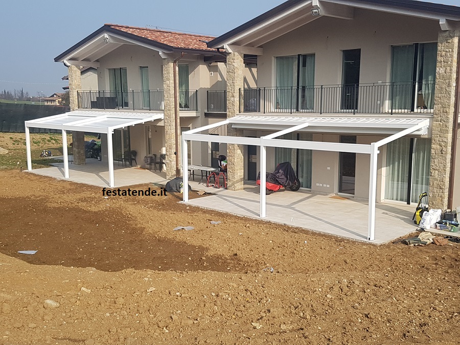 Coperture in pvc per tettoie,in plastica per esterni,terrazzi,balconi