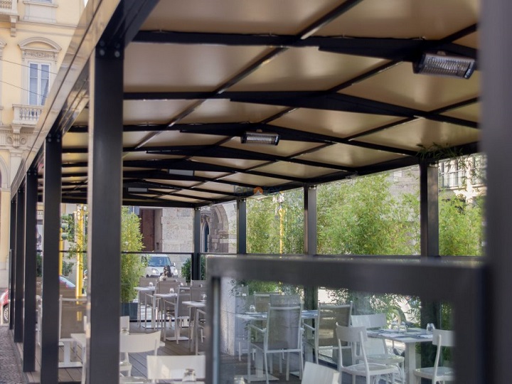 Coperture in pvc per tettoie,in plastica per esterni,terrazzi,balconi