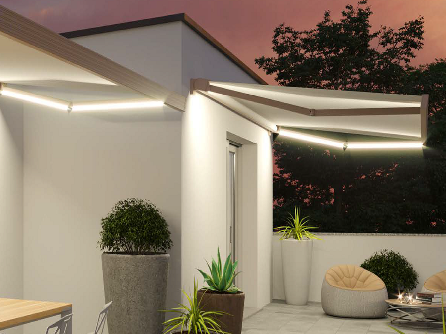 Tende da sole a bracci estensibili Tempotest e con cassonetto